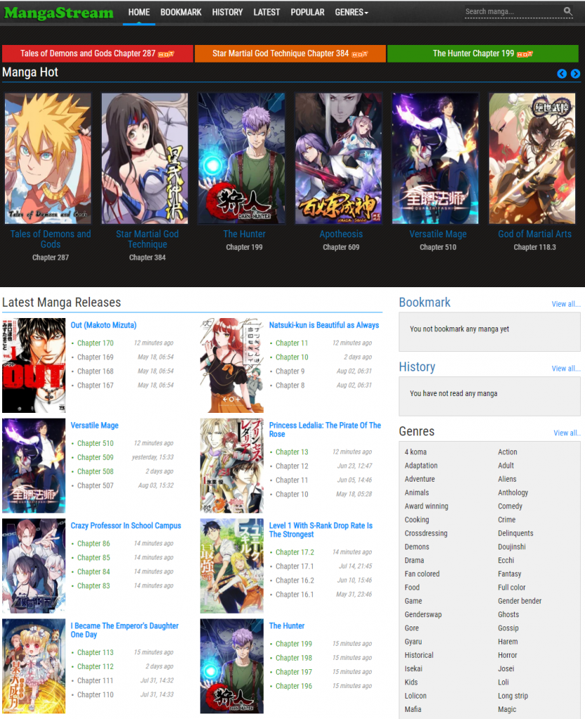 Mangastream down? 15 Mangastream Alternative to Follow